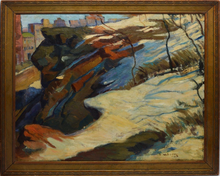 Sol Wilson - Ashcan School View of New York City in Winter by Sol ...