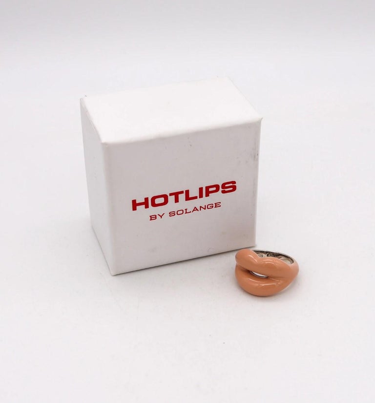 Solange Azagury-Partridge British Hot-Lips Ring 925 Sterling Silver ...