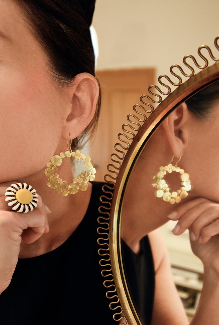 Solange Azagury-Partridge Enamel and Yellow Gold Daisy Ring 2010 For ...