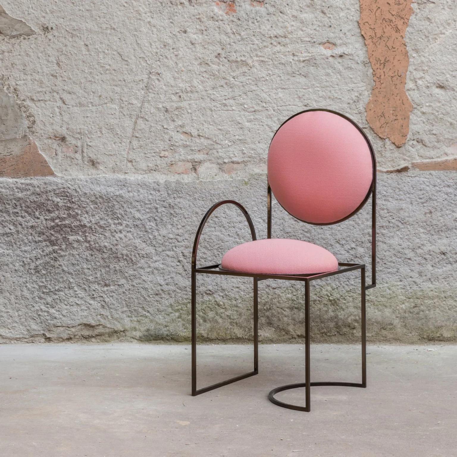 Solar Pink Wool Chair by Bohinc Studio For Sale at 1stDibs