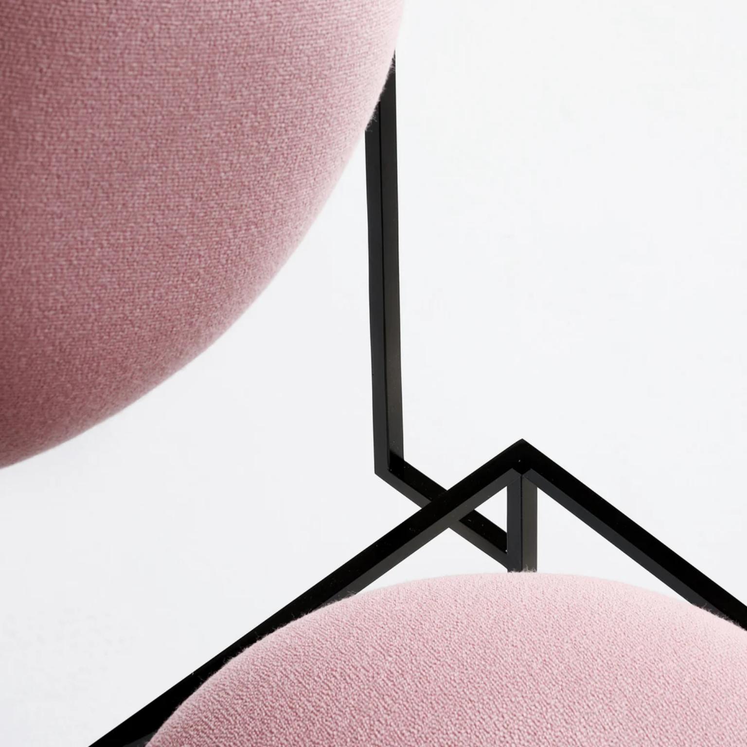 Solar Pink Wool Chair by Bohinc Studio For Sale at 1stDibs