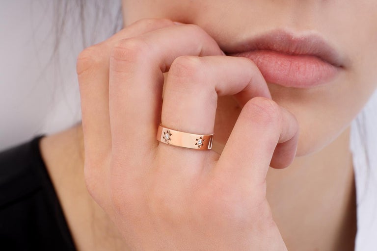 Sole Mio ring in rose gold For Sale at 1stDibs