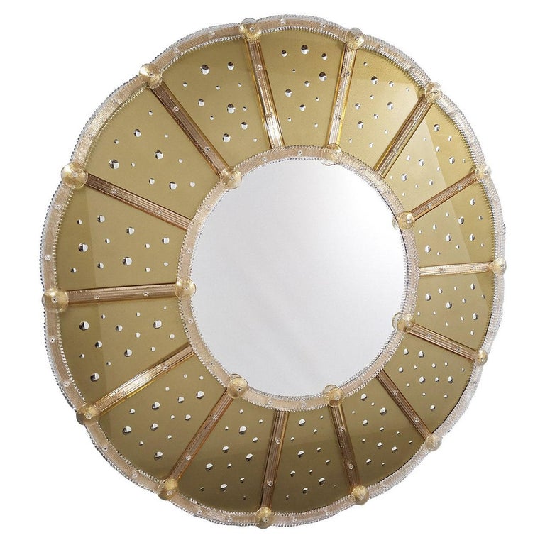 Sole Murano Glass Mirror For Sale at 1stDibs