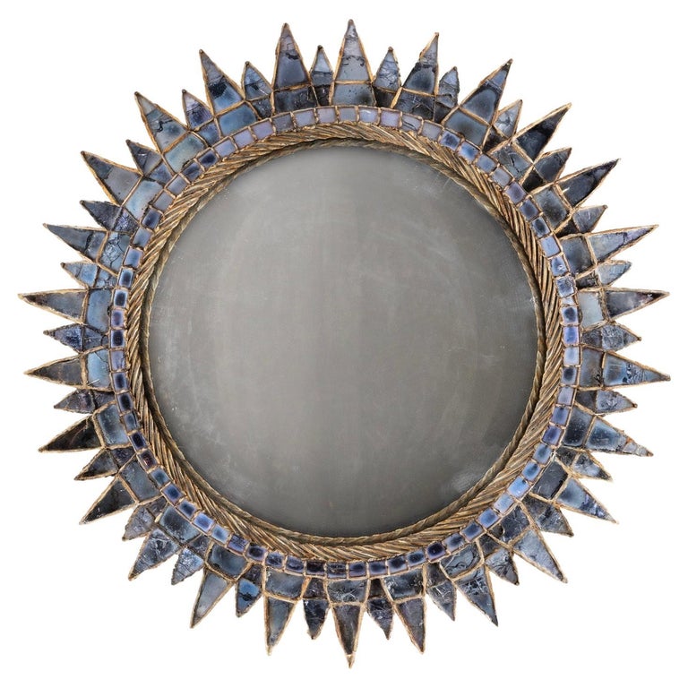Soleil À Pointes by Line Vautrin, Talosel Mirror For Sale at 1stDibs