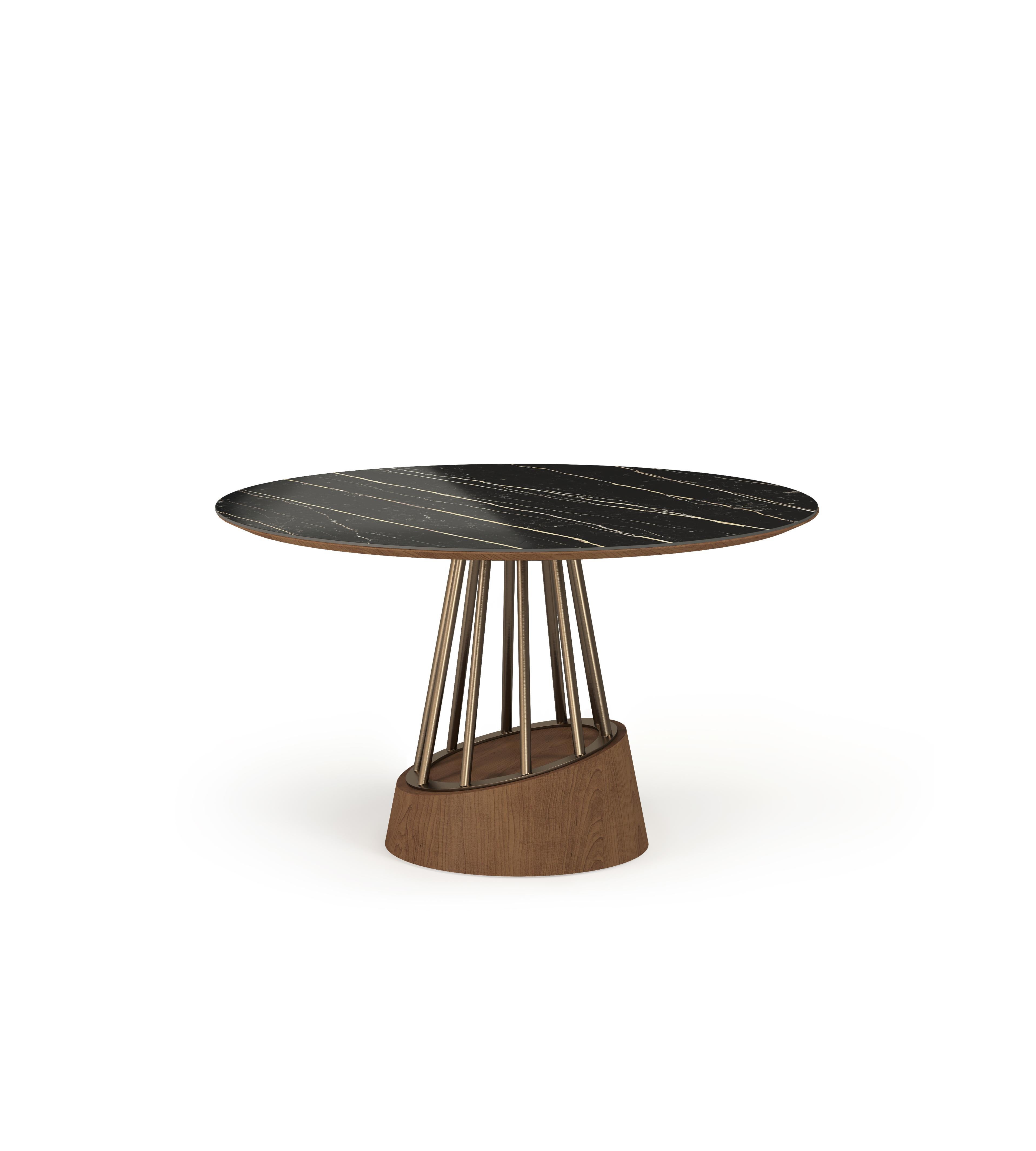 Soleil Round Dining Table For Sale at 1stDibs