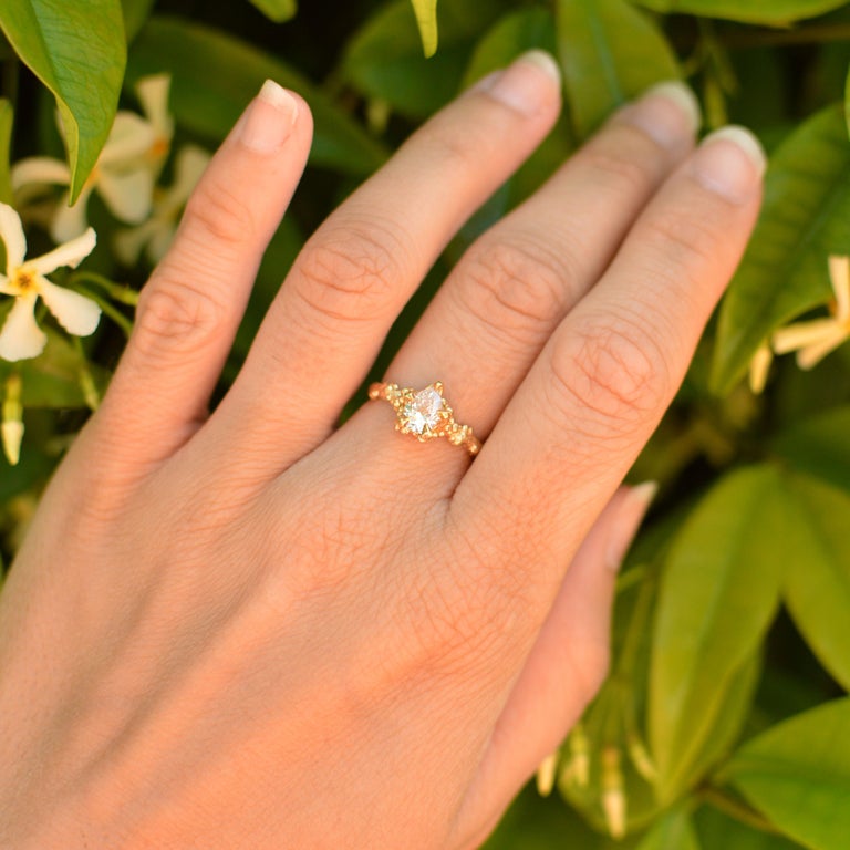 Solid 18 Carat Gold Sunken Treasure Sapphire Ring by Lucy Stopes-Roe ...