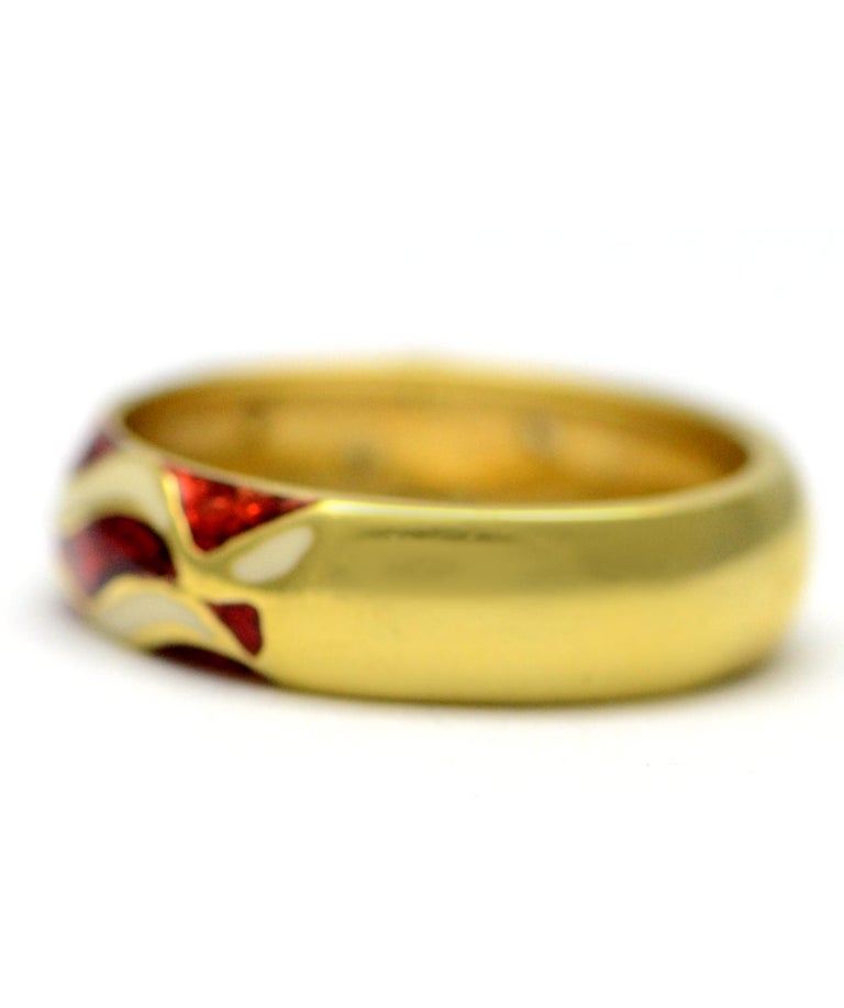 Solid 18 Karat Yellow Gold Natural Diamond and Enamel American Flag ...