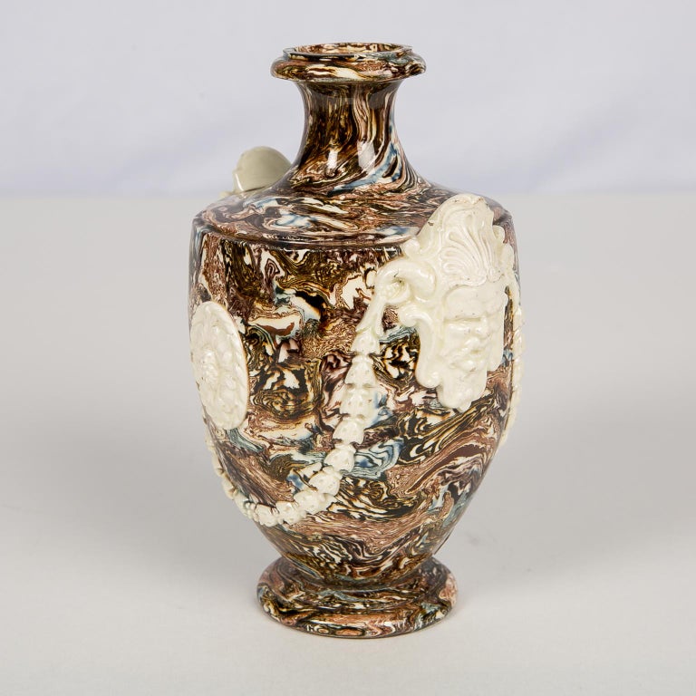 Solid Agateware Vase 18th Century Made by Neale and Co. at 1stDibs