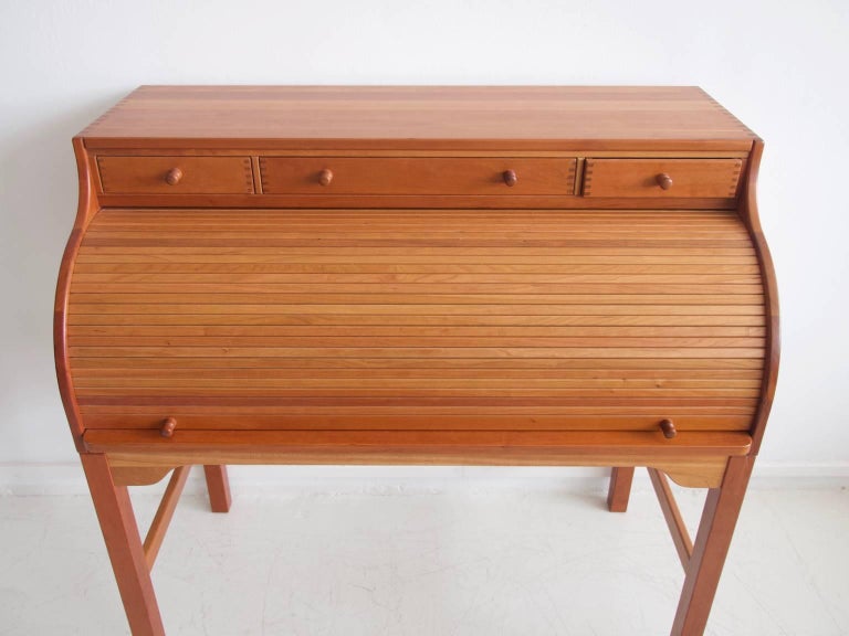 Solid American Cherrywood Writing Desk by Andreas Hansen at 1stDibs ...