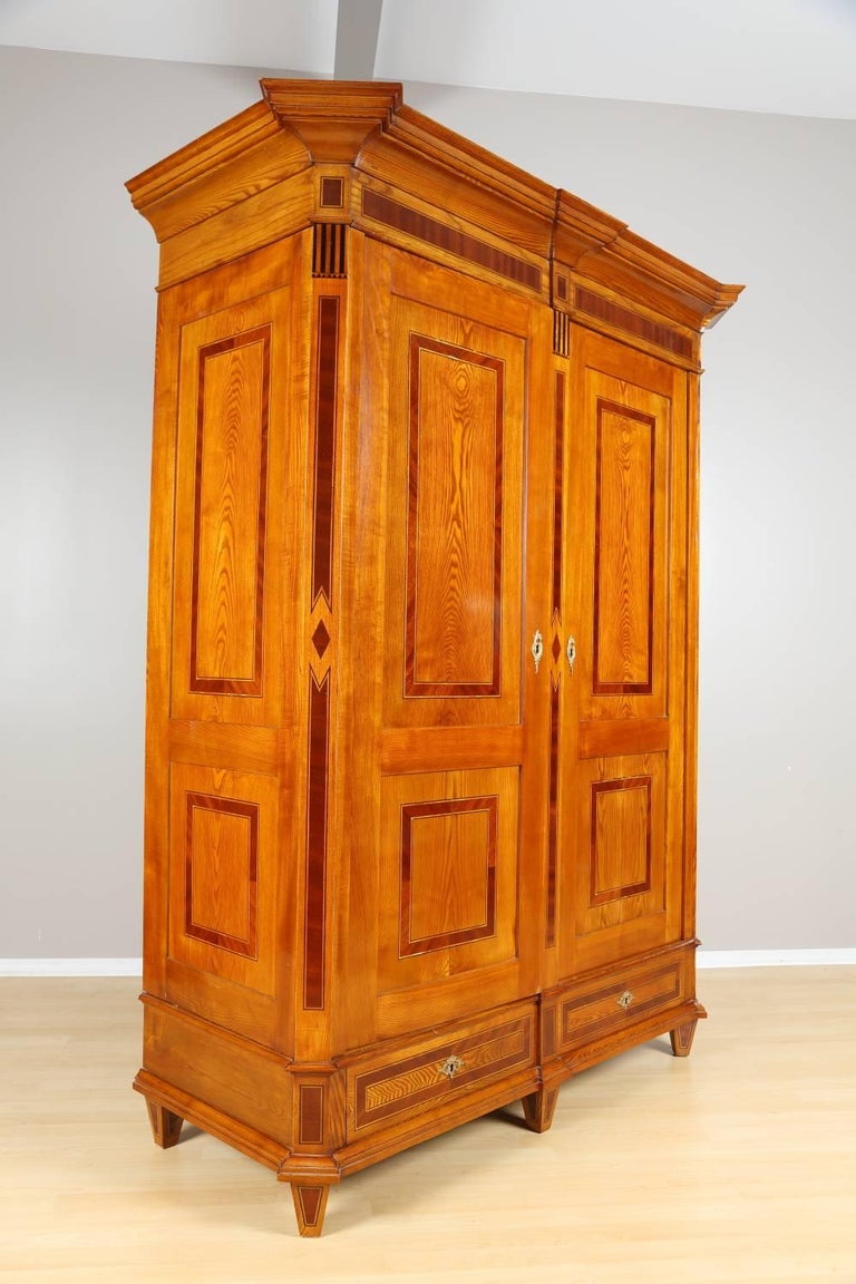 Solid Ash Tree Wardrobe, circa 1810 For Sale at 1stDibs