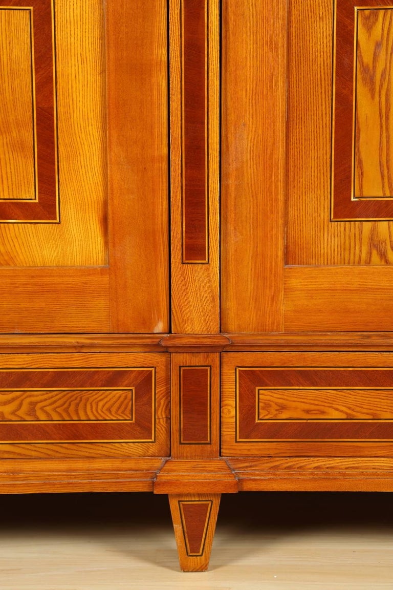 Solid Ash Tree Wardrobe, circa 1810 For Sale at 1stDibs