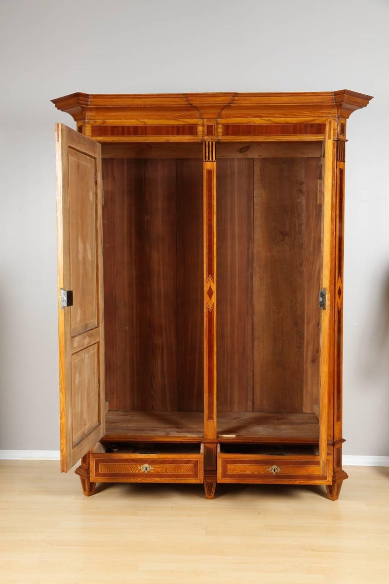 Solid Ash Tree Wardrobe, circa 1810 For Sale at 1stDibs