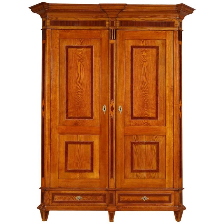 Solid Ash Tree Wardrobe, circa 1810 For Sale at 1stDibs