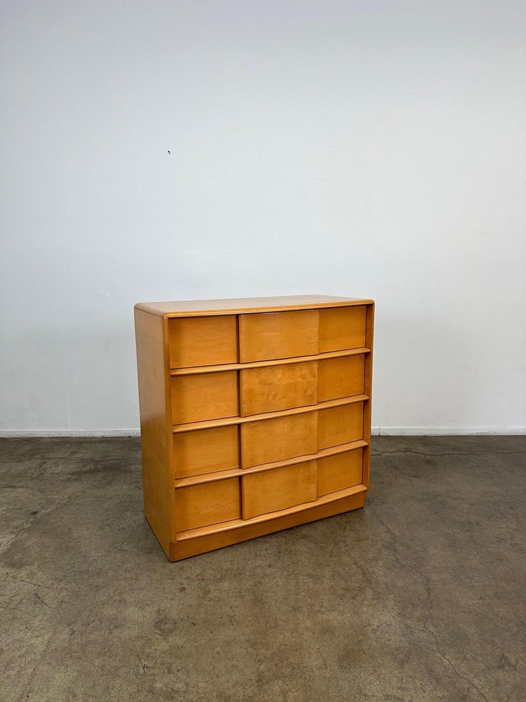 Solid Birch Heywood Wakefield Highboy at 1stDibs