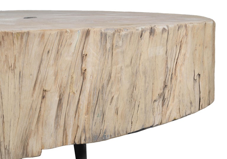 Solid Block Elm Coffee Table For Sale at 1stDibs