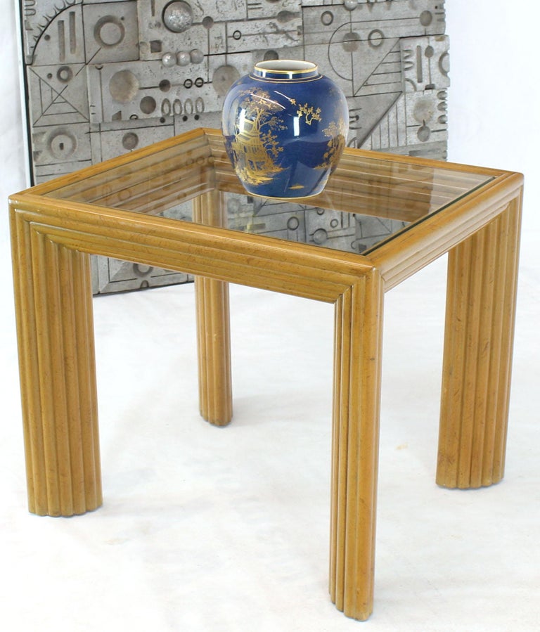 Solid Blond Birch Rectangular Occasional Side Table Stand For Sale at ...
