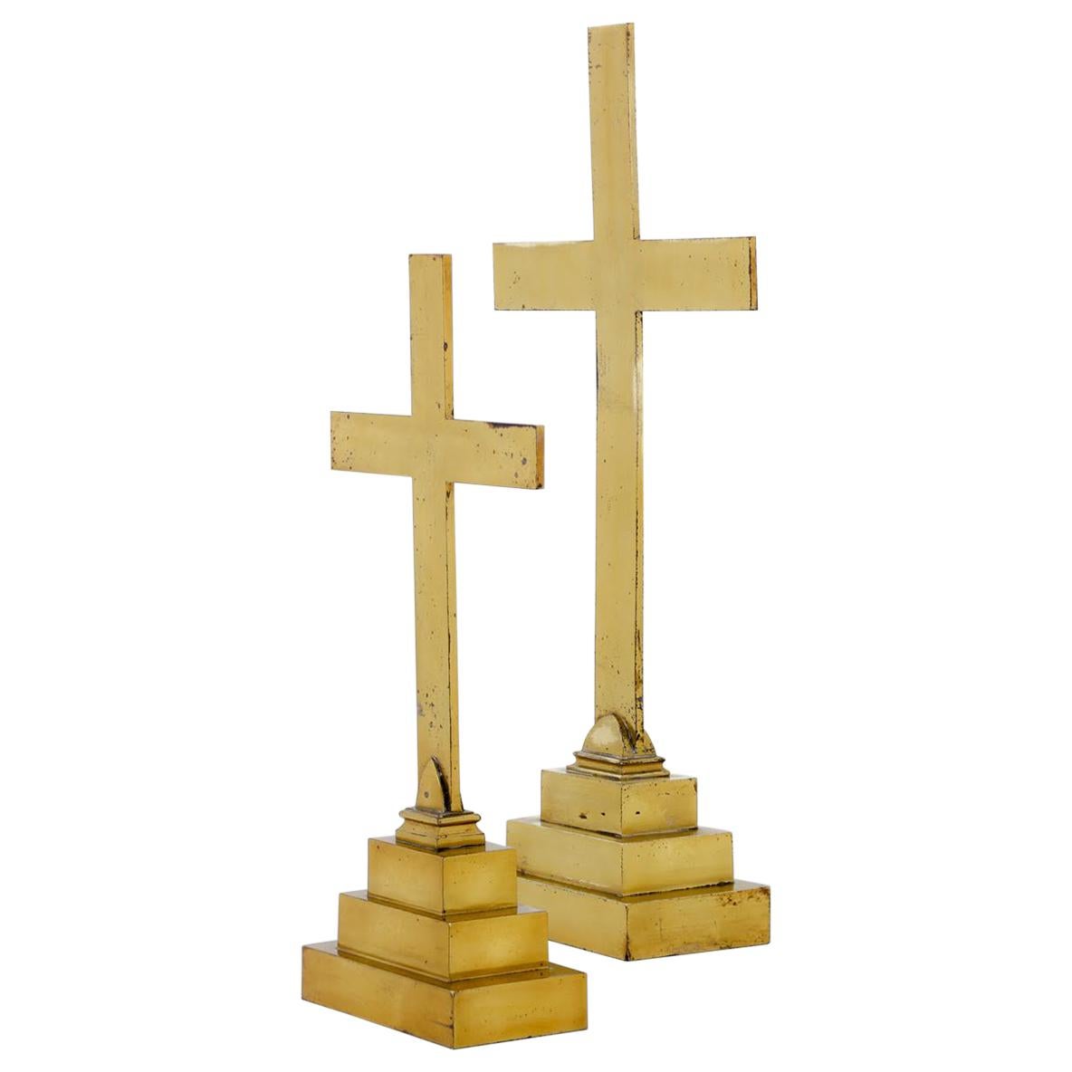Solid Brass Altar Cross at 1stDibs