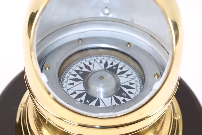Solid Brass Boat Binnacle Compass For Sale at 1stDibs