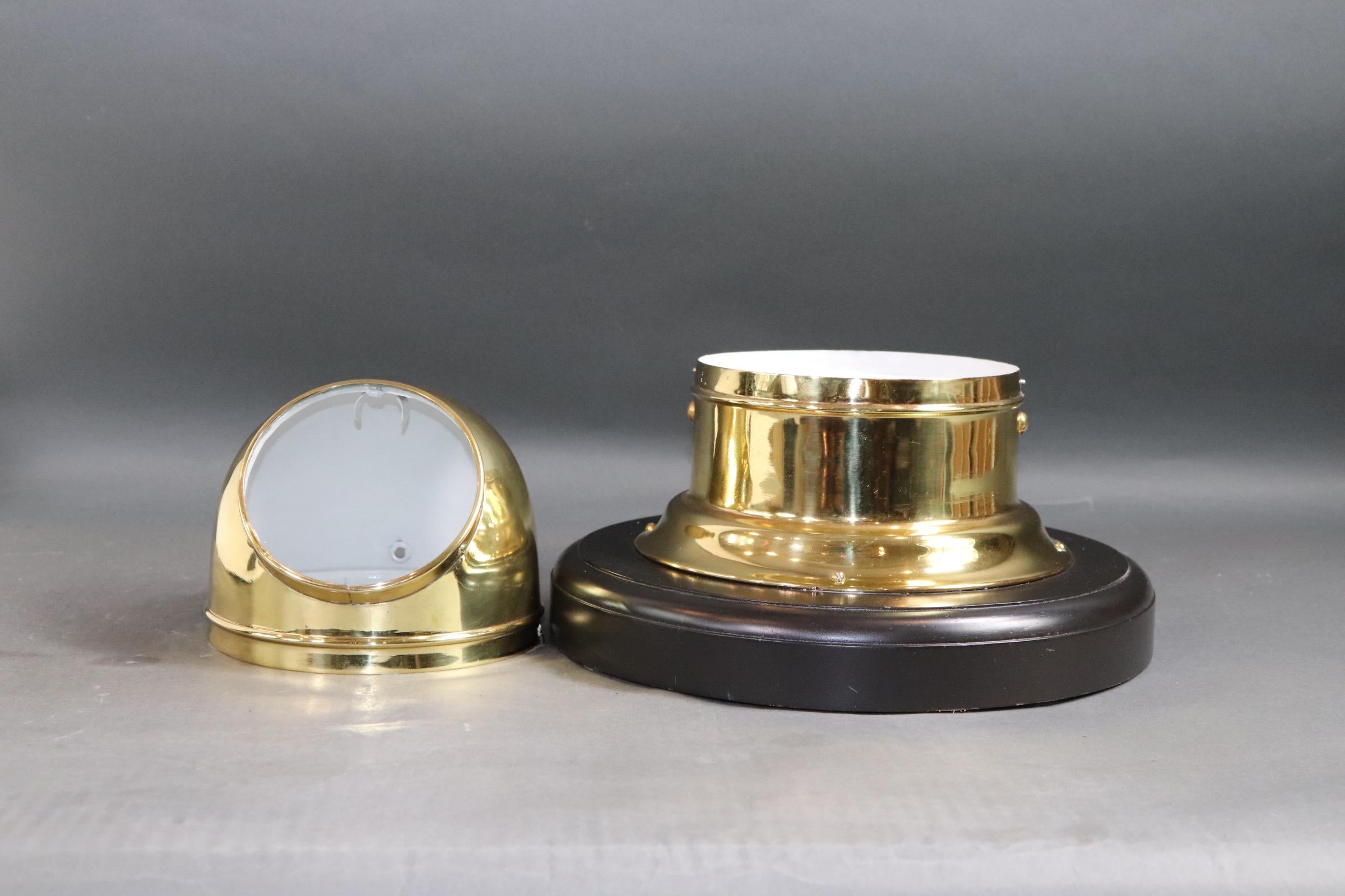 Solid Brass Boat Binnacle Compass at 1stDibs