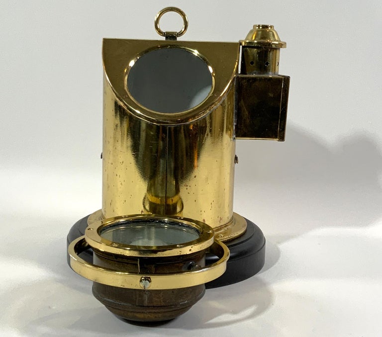 Solid Brass Boat Binnacle Compass For Sale At 1stdibs Binnacle
