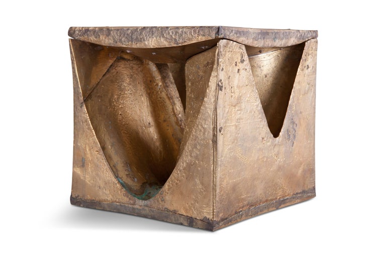 Solid Brass Cube Shaped Puzzle / Artwork For Sale at 1stDibs