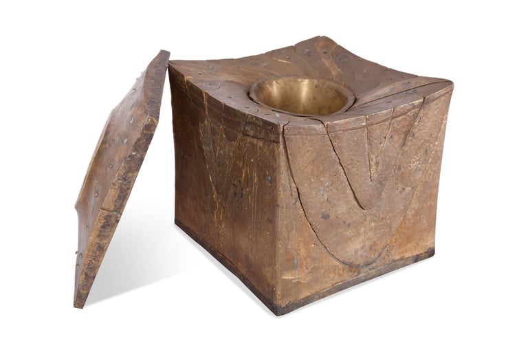 Solid Brass Cube Shaped Puzzle / Artwork For Sale at 1stDibs
