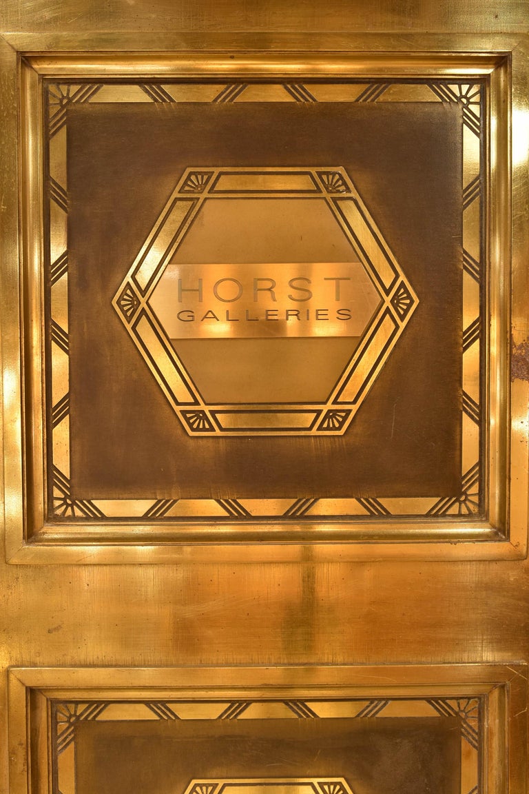Solid Brass Double Doors at 1stDibs