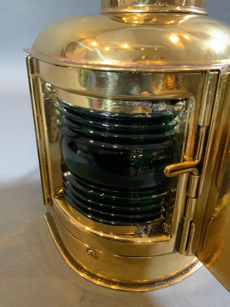 Solid Brass Highly Polished Port and Starboard Boat For Sale at 1stDibs