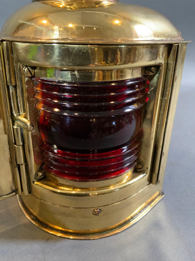 Solid Brass Highly Polished Port and Starboard Boat For Sale at 1stDibs