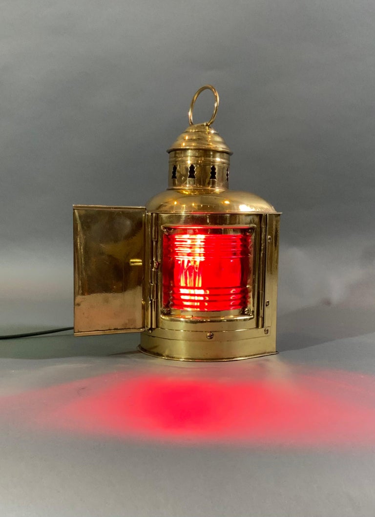 Solid Brass Highly Polished Port and Starboard Boat For Sale at 1stDibs