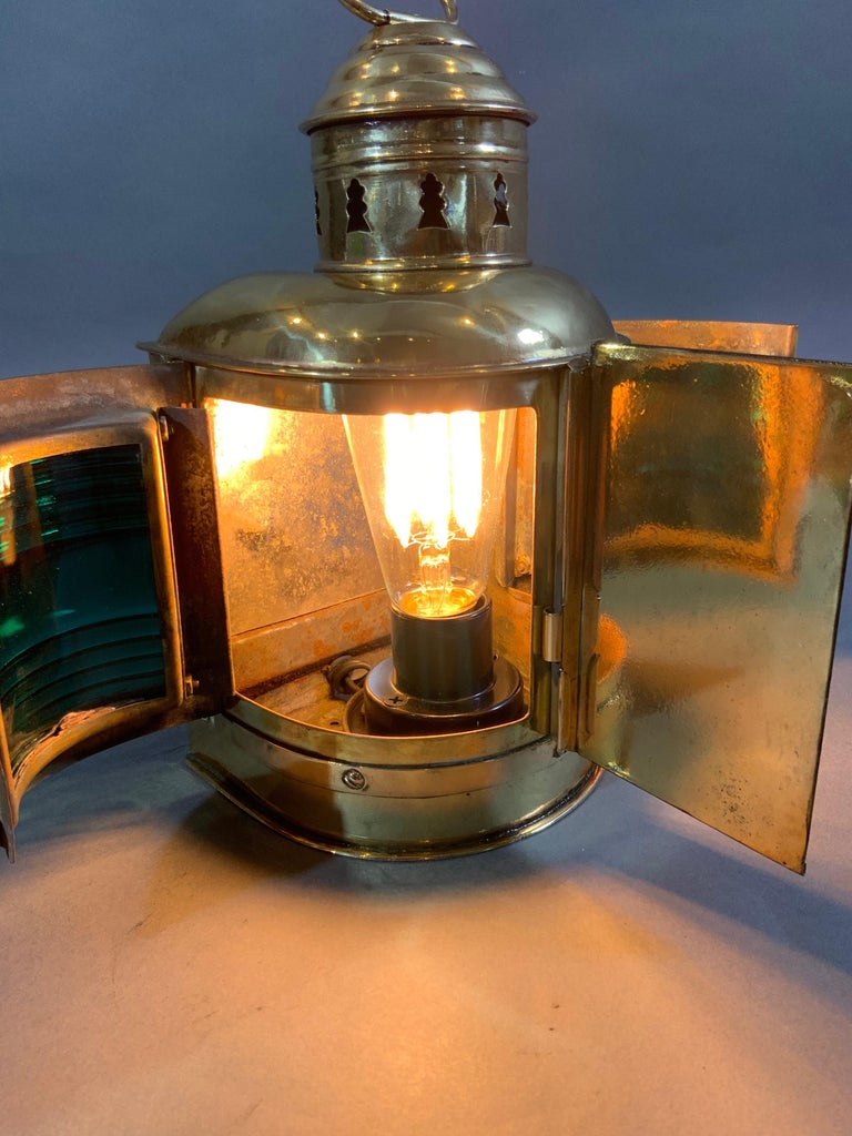 Solid Brass Highly Polished Port and Starboard Boat For Sale at 1stDibs