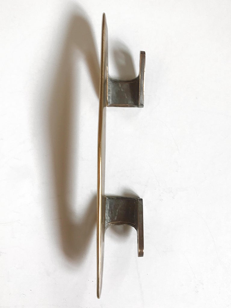 Solid Brass Italian Door Handles Midcentury Modern Design, 1950s at ...