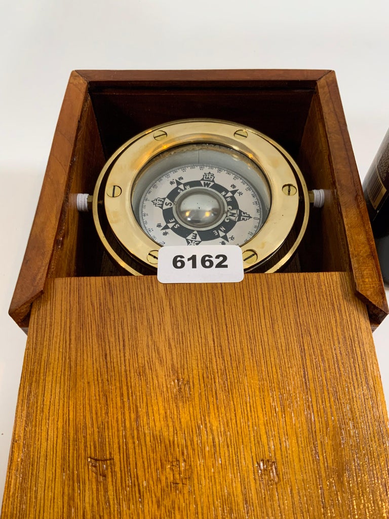 Solid Brass Japanese Boat Compass at 1stDibs