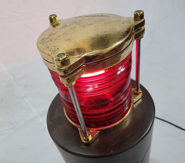 Solid Brass Marine Pier Beacon For Sale at 1stDibs