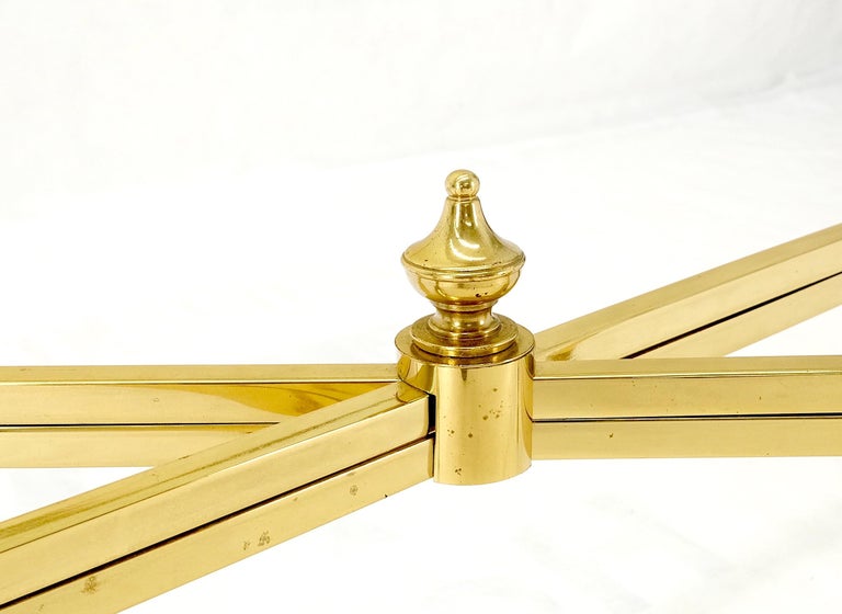 Solid Brass Oval Swan Heads Feet Motive Coffee Table Center Finial For ...