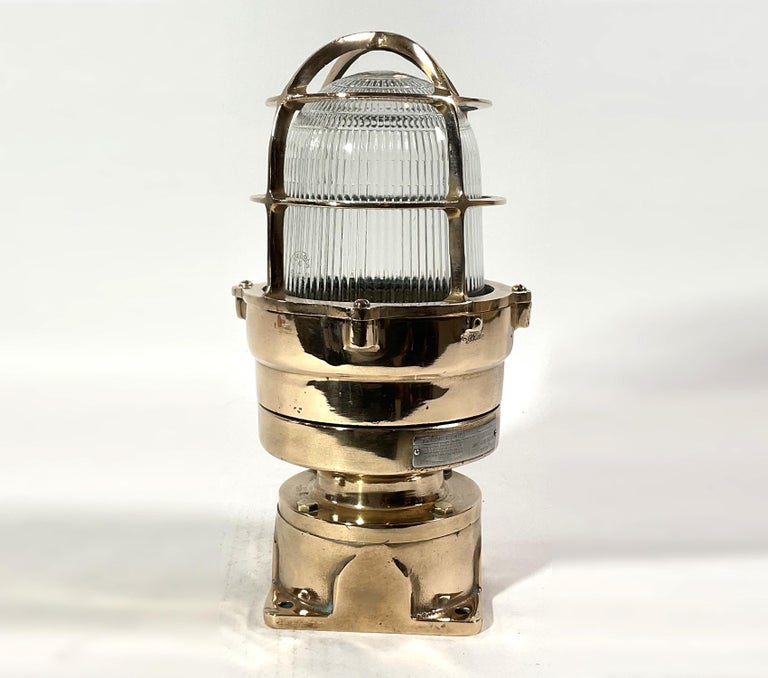 Solid Brass Ships Beacon Light For Sale at 1stDibs