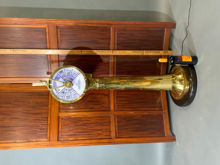 Solid Brass Ships Engine Order Telegraph For Sale at 1stDibs