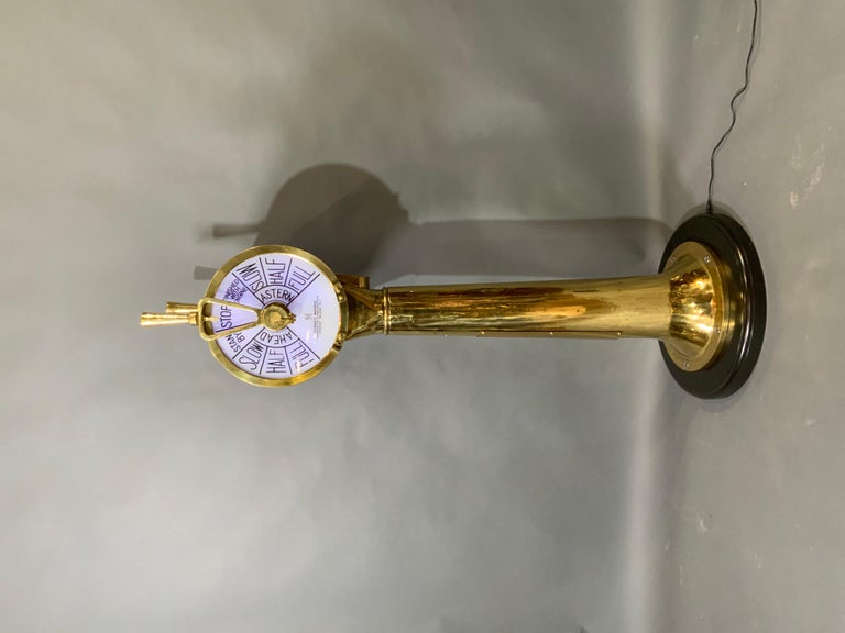 Solid Brass Ships Engine Order Telegraph For Sale at 1stDibs