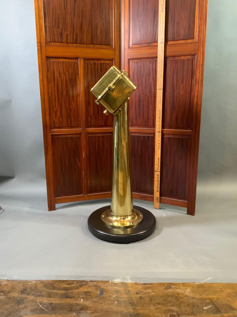 Solid Brass Ships Rudder Angle Indicator by Henschel For Sale at 1stDibs