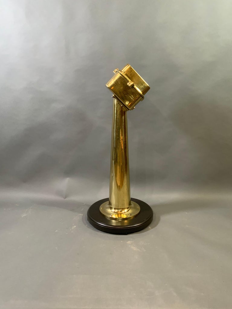 Solid Brass Ships Rudder Angle Indicator by Henschel For Sale at 1stDibs