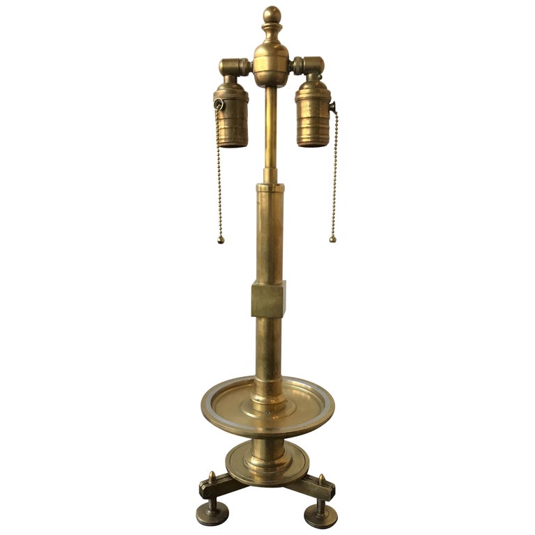 Solid Brass Surveyors Lamp For Sale at 1stDibs
