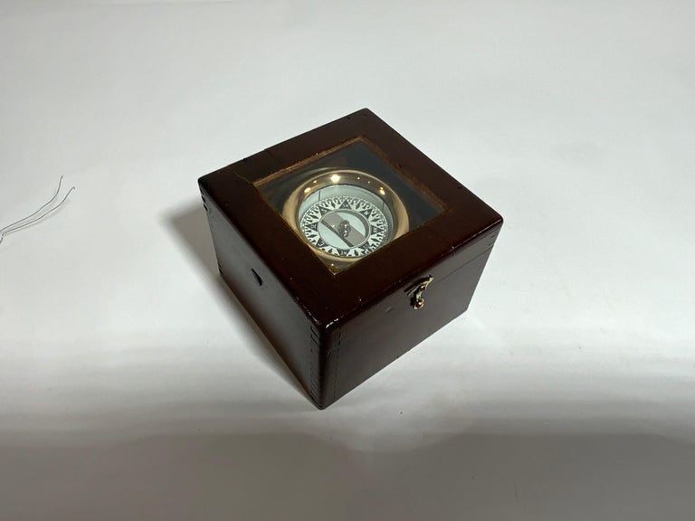 Solid Brass Wilcox Crittenden American Ships Compass at 1stDibs