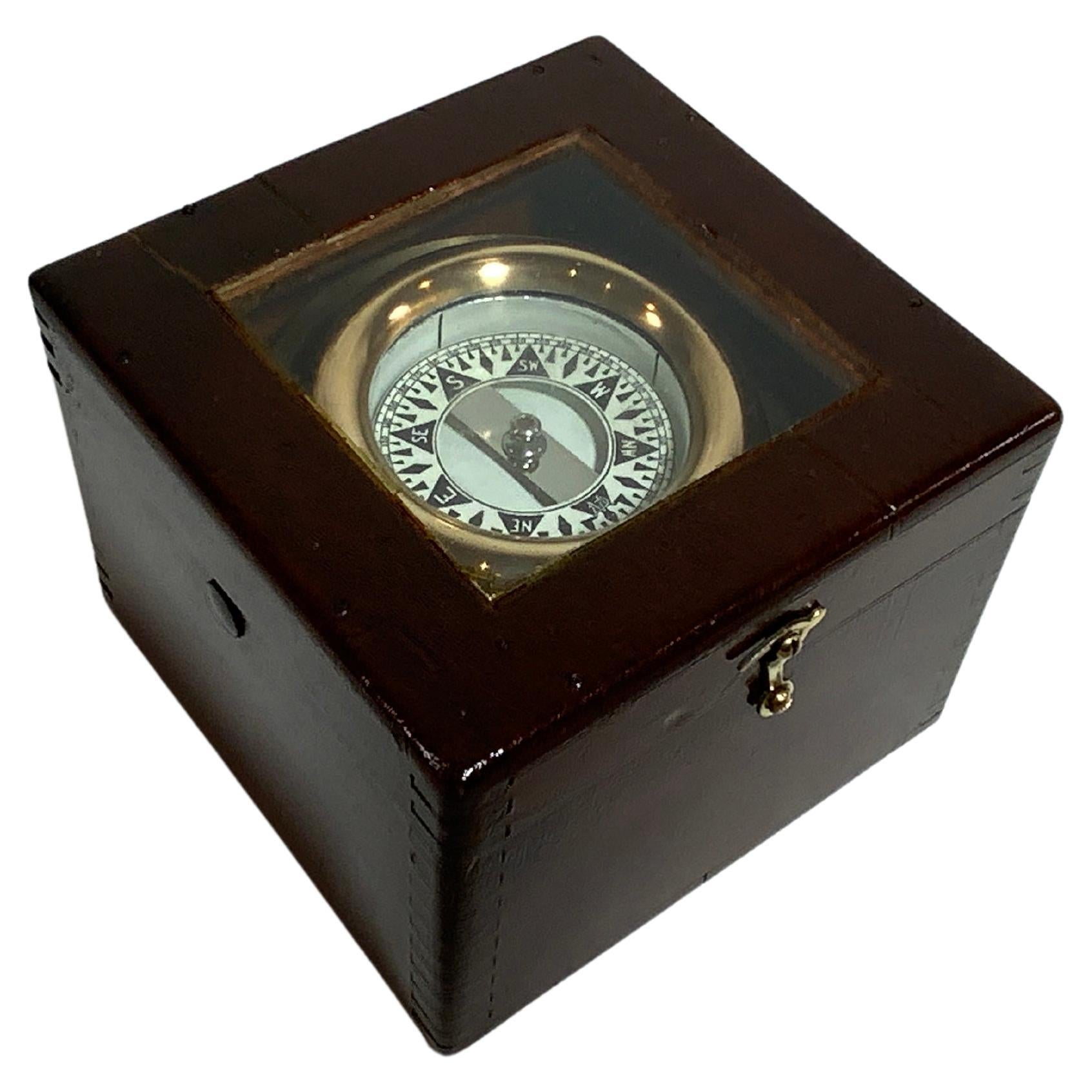 Ship Compass on Brass Stand For Sale at 1stDibs