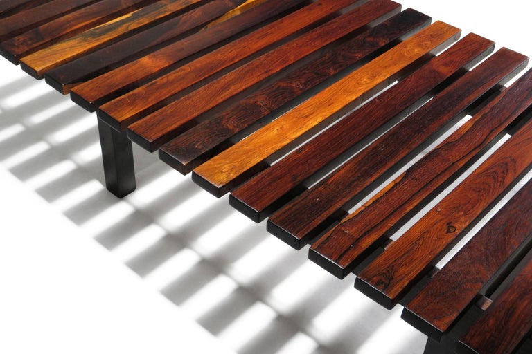 Solid Brazilian Rosewood Bench / Coffee Table For Sale at 1stDibs