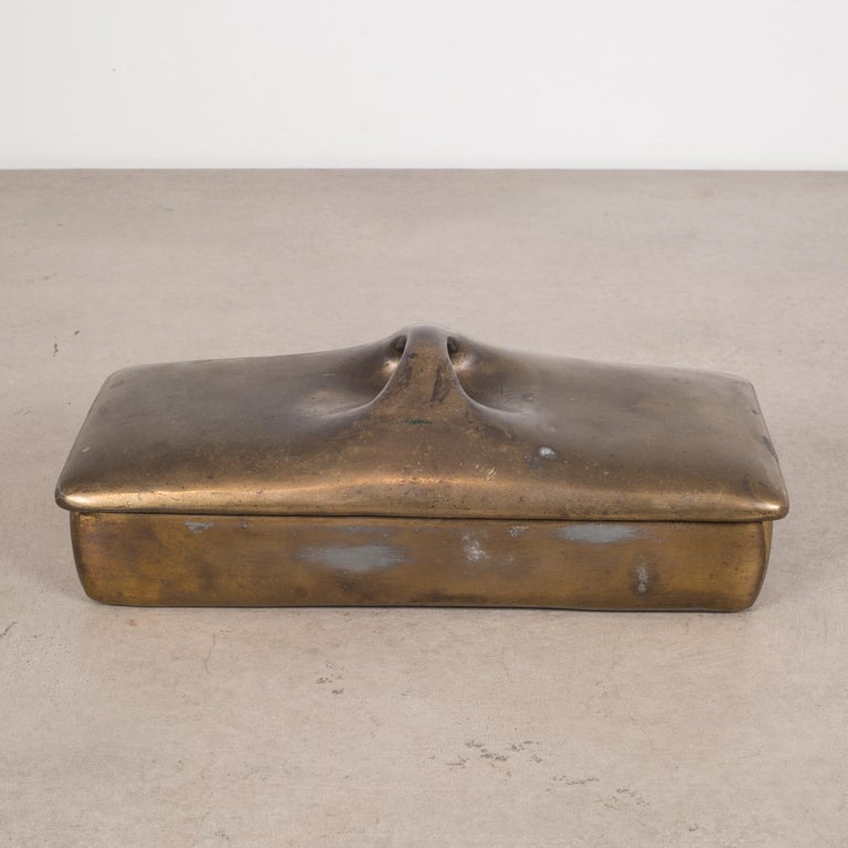 Solid Bronze Ben Seibel for Jen Fred Ware Cigarette Box, circa 1960 For ...
