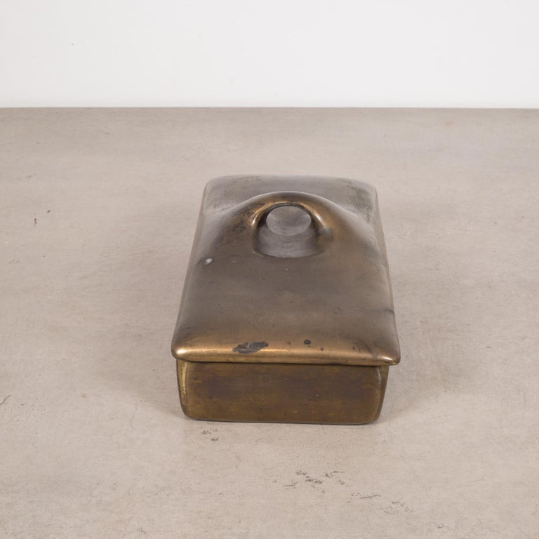 Solid Bronze Ben Seibel for Jen Fred Ware Cigarette Box, circa 1960 For ...