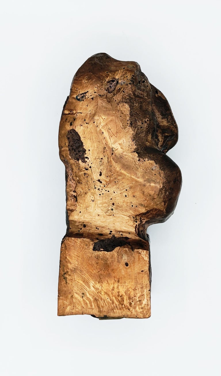 Solid Bronze Head Sculpture, France 1960s For Sale at 1stDibs