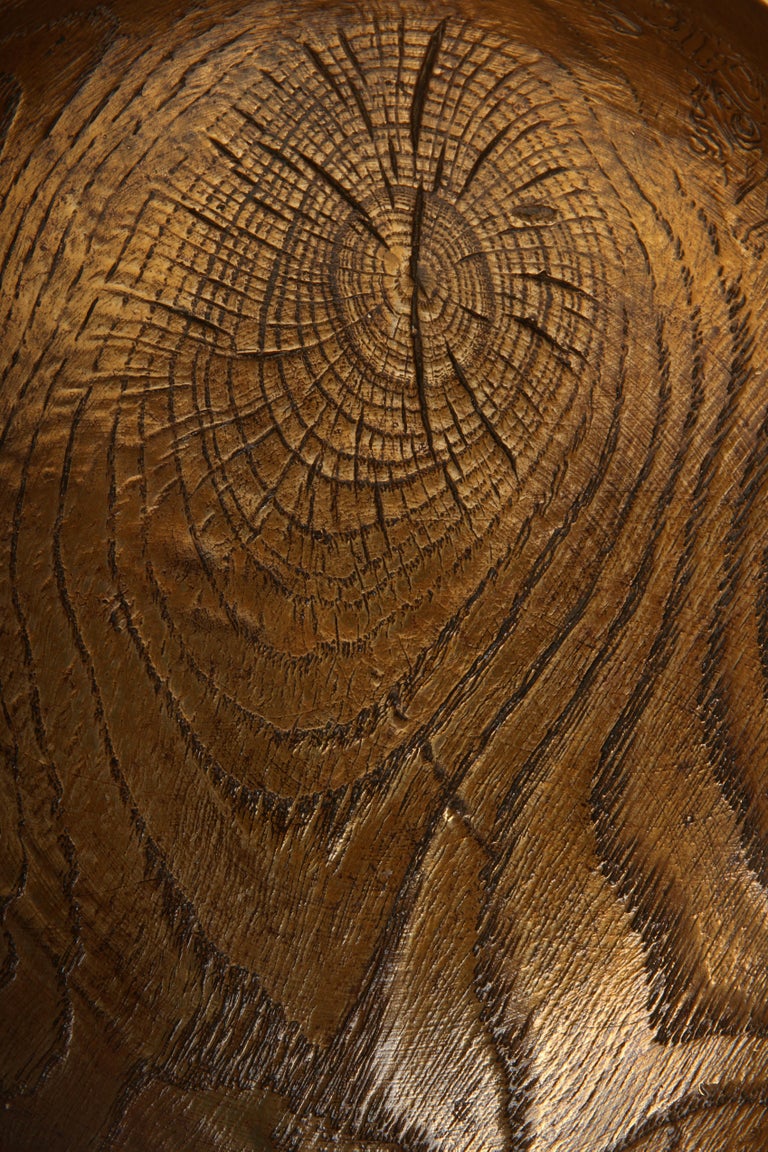 Solid Bronze Set ‘Everest’, ‘Alpine’ and ‘Flora’ Bowls with Wood Grain ...