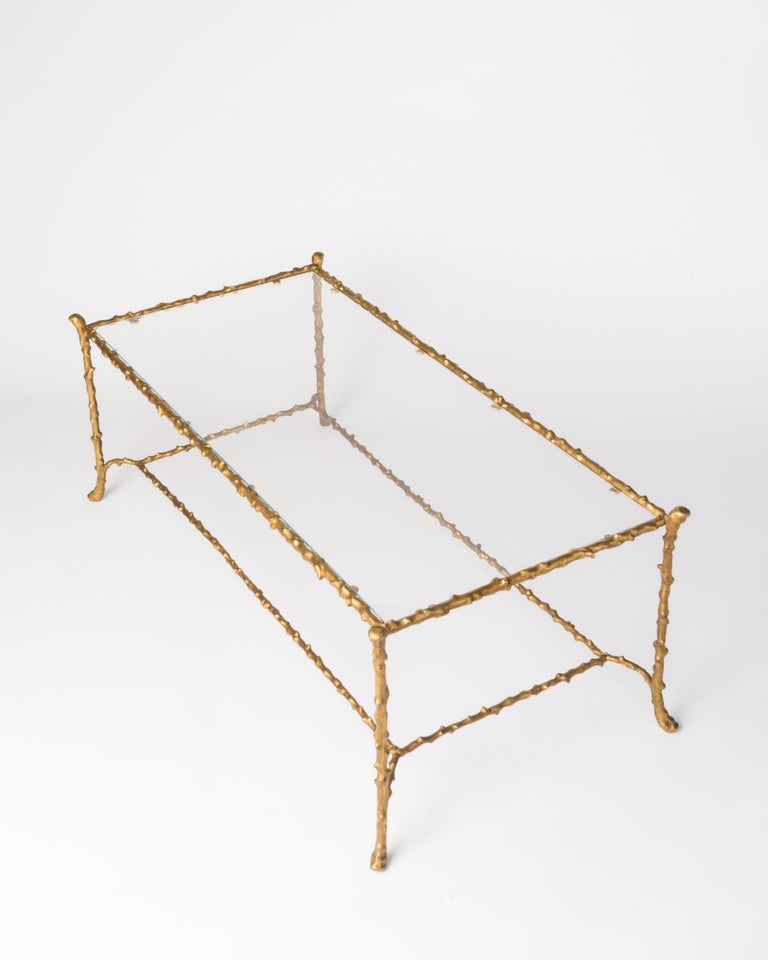 Solid Bronze Tree Branch Shaped Coffee Table by Rybar and Daigre ...