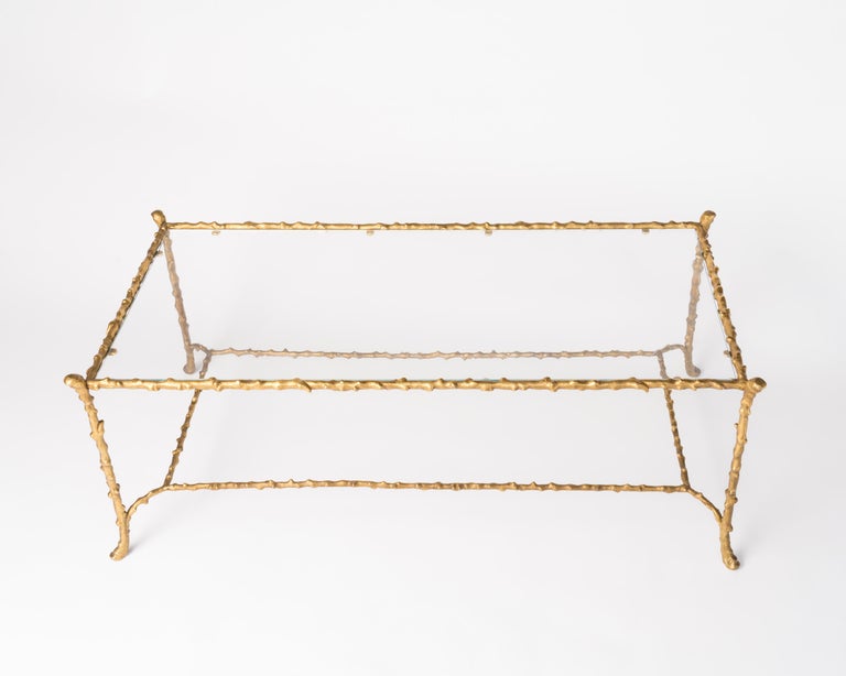 Solid Bronze Tree Branch Shaped Coffee Table by Rybar and Daigre ...